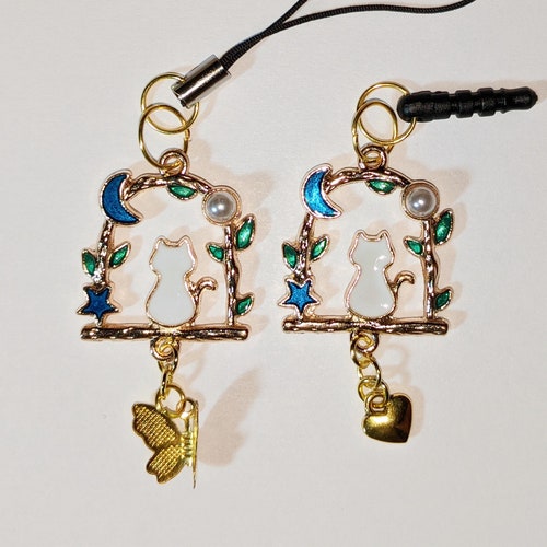 Cell Phone Charm Dust Plug Keychain Zipper Pull 3.5mm Audio - Etsy