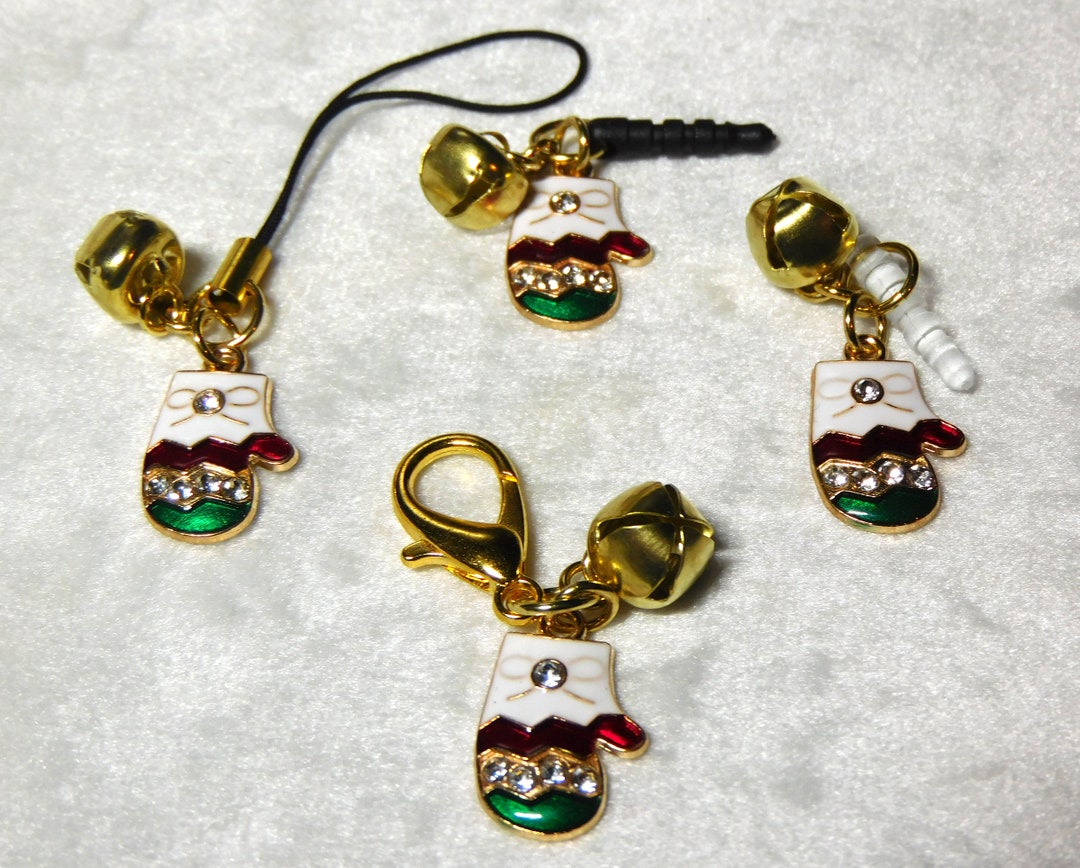 Cell Phone Charm Dust Plug Keychain Zipper Pull 3.5mm Audio Jack, Clip ...