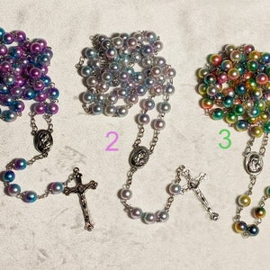 Catholic Rosary Prayer Beads: Lightweight Spiritual Gift - Etsy