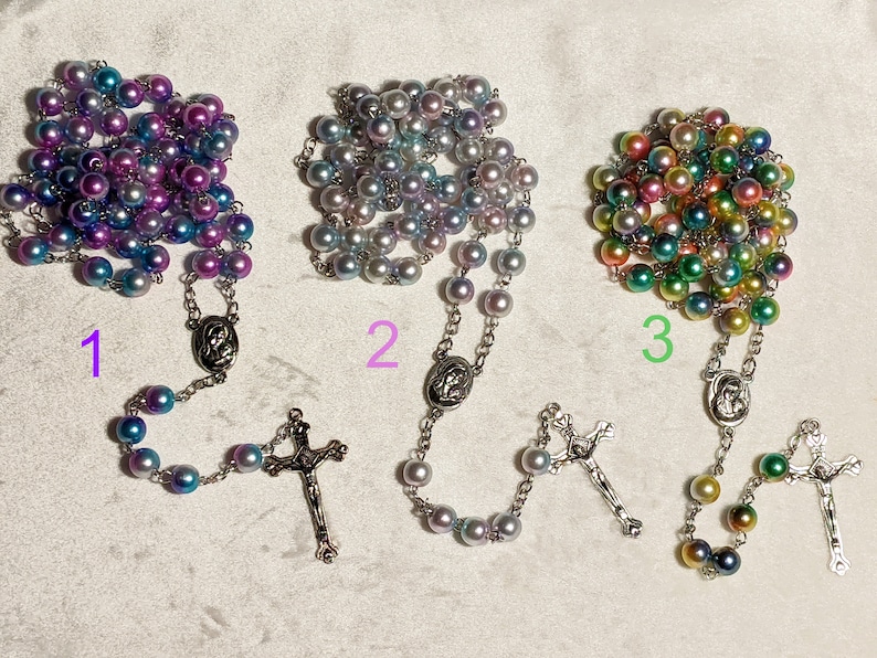 Catholic Rosary Prayer Beads: Lightweight Spiritual Gift - Etsy