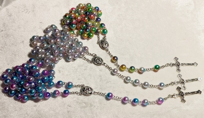 Catholic Rosary Prayer Beads: Lightweight Spiritual Gift - Etsy