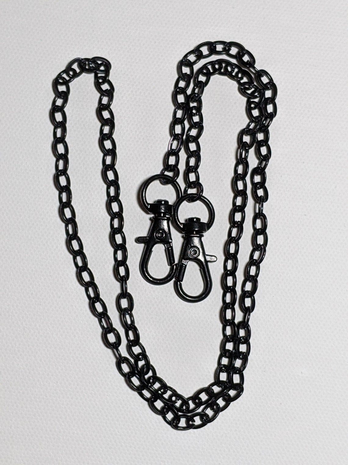 Black Mask Chain Holder Quality Face Mask Leash Face Mask | Etsy