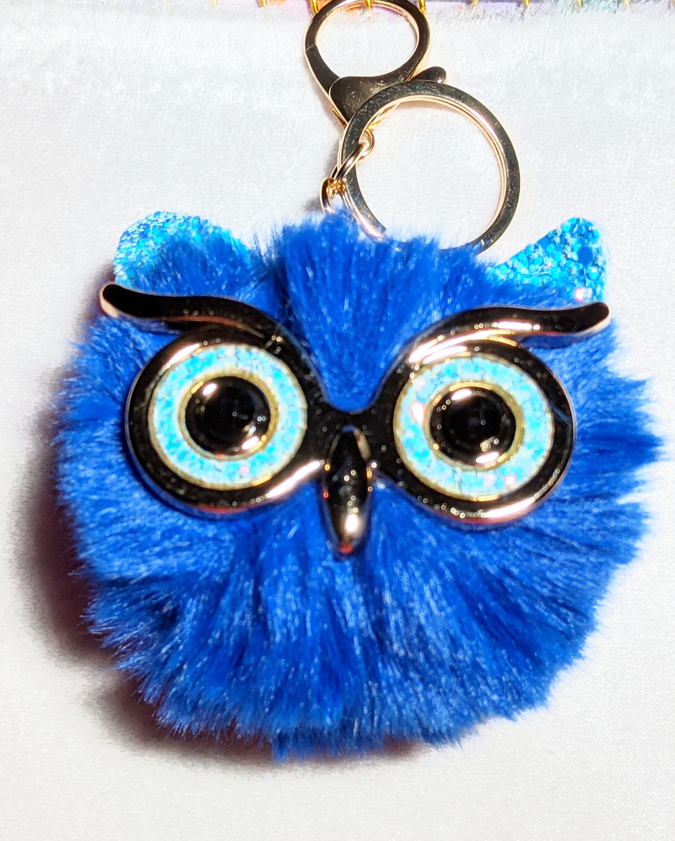 Cute Colorful Blue Owl