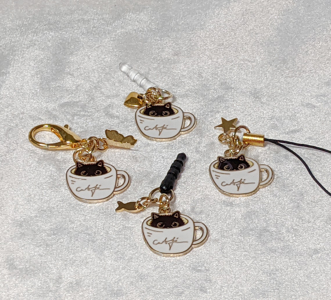 Cell Phone Charm Dust Plug Keychain Zipper Pull 3.5mm Audio - Etsy