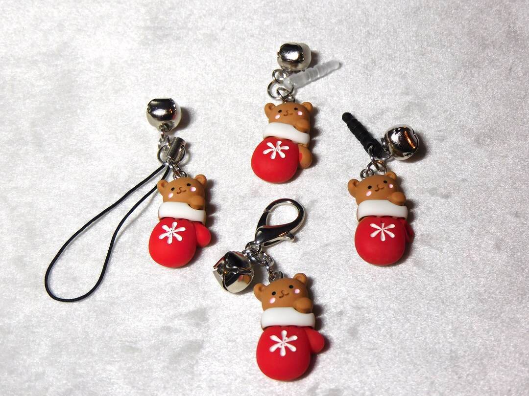 Cell Phone Charm Dust Plug Keychain Zipper Pull 3.5mm Audio Jack, Clip ...