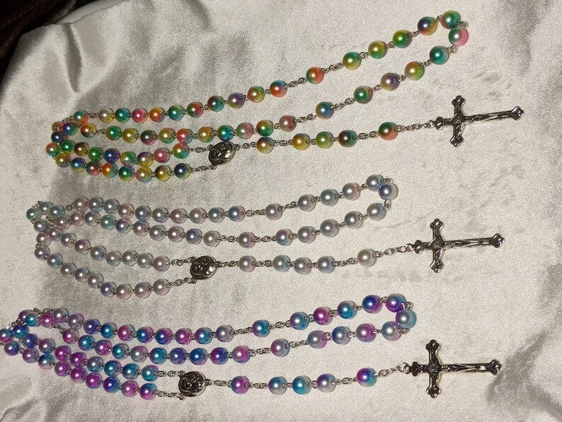 Catholic Rosary Prayer Beads: Lightweight Spiritual Gift - Etsy