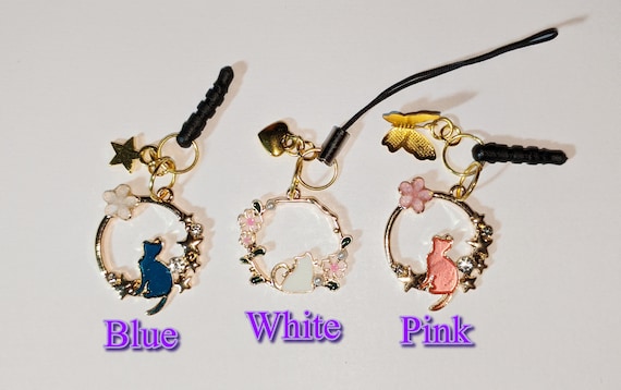 Cell Phone Charm Dust Plug Keychain 3.5mm Audio Jack or Strap | Etsy