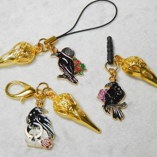Crow Charm - Etsy