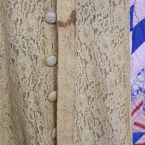 Vintage 1930's Yellow Cottage Core Collared Lace Dress With Matching Belt and Button Closures - Etsy