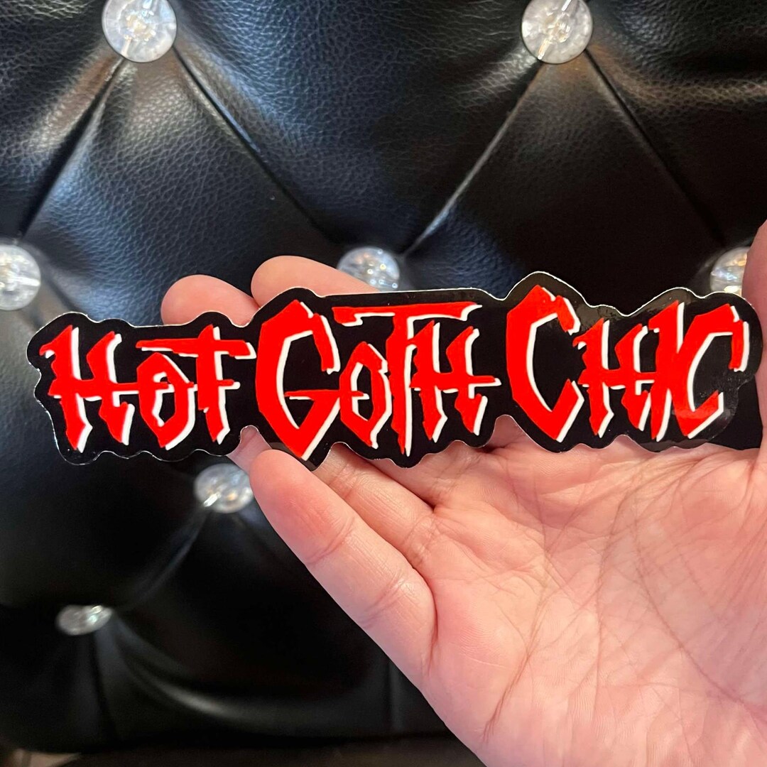 Unforgiven "hot Goth Chic" Glossy Vinyl Sticker - Etsy