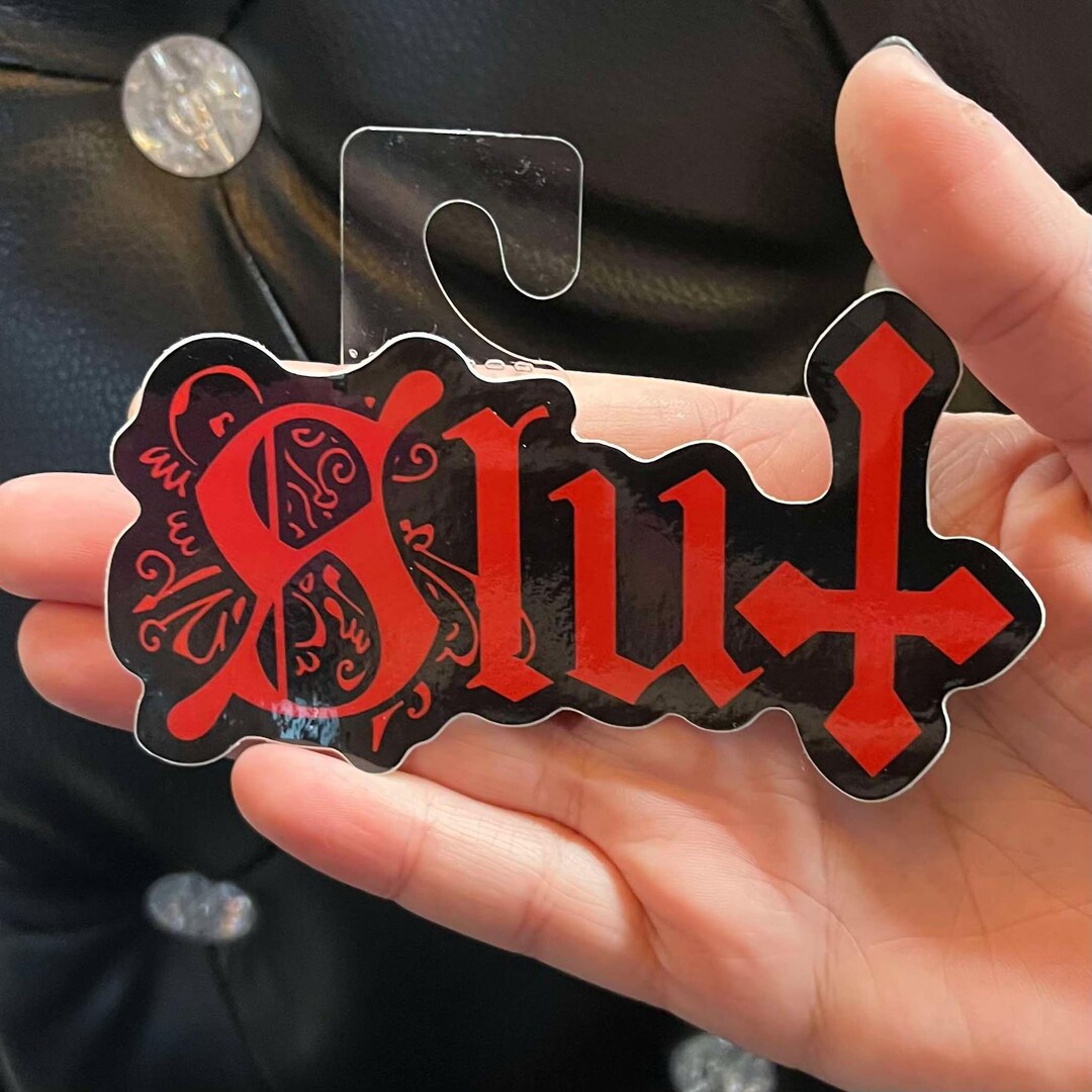 Unforgiven Slut Glossy Vinyl Sticker - Etsy