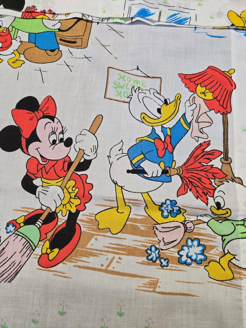 Vintage Mickey Mouse Curtain Set - Etsy