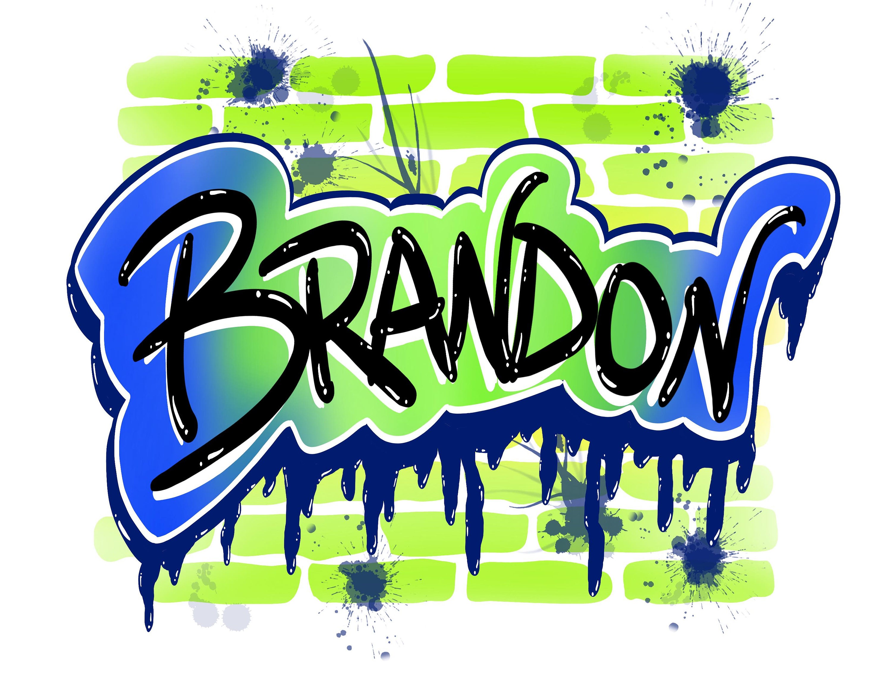 Brandon Name In Graffiti