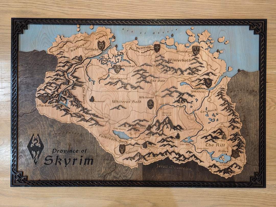 Skyrim Vector File 3D, Laser Cut File, SVG, EPS, PDF, Multilayered ...