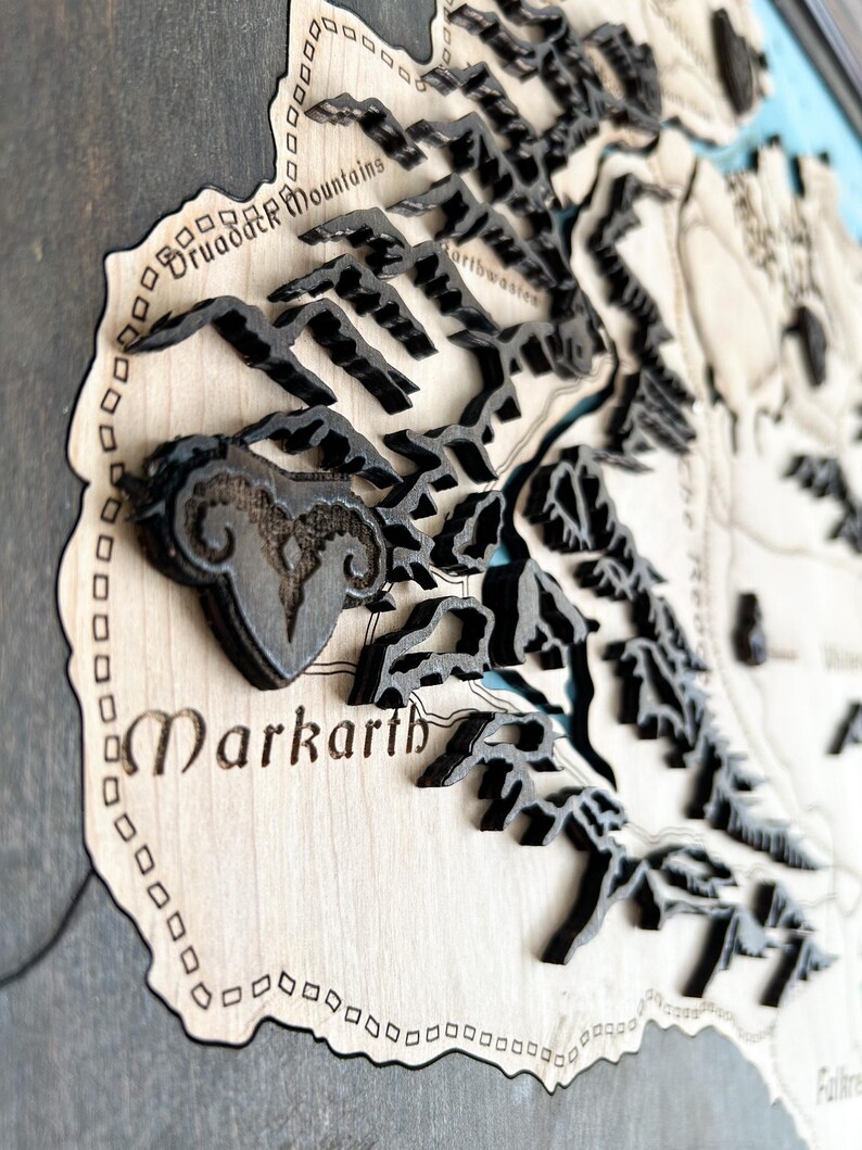 Skyrim Inspired Vector File 3D, Laser Cut File, SVG, EPS, PDF ...