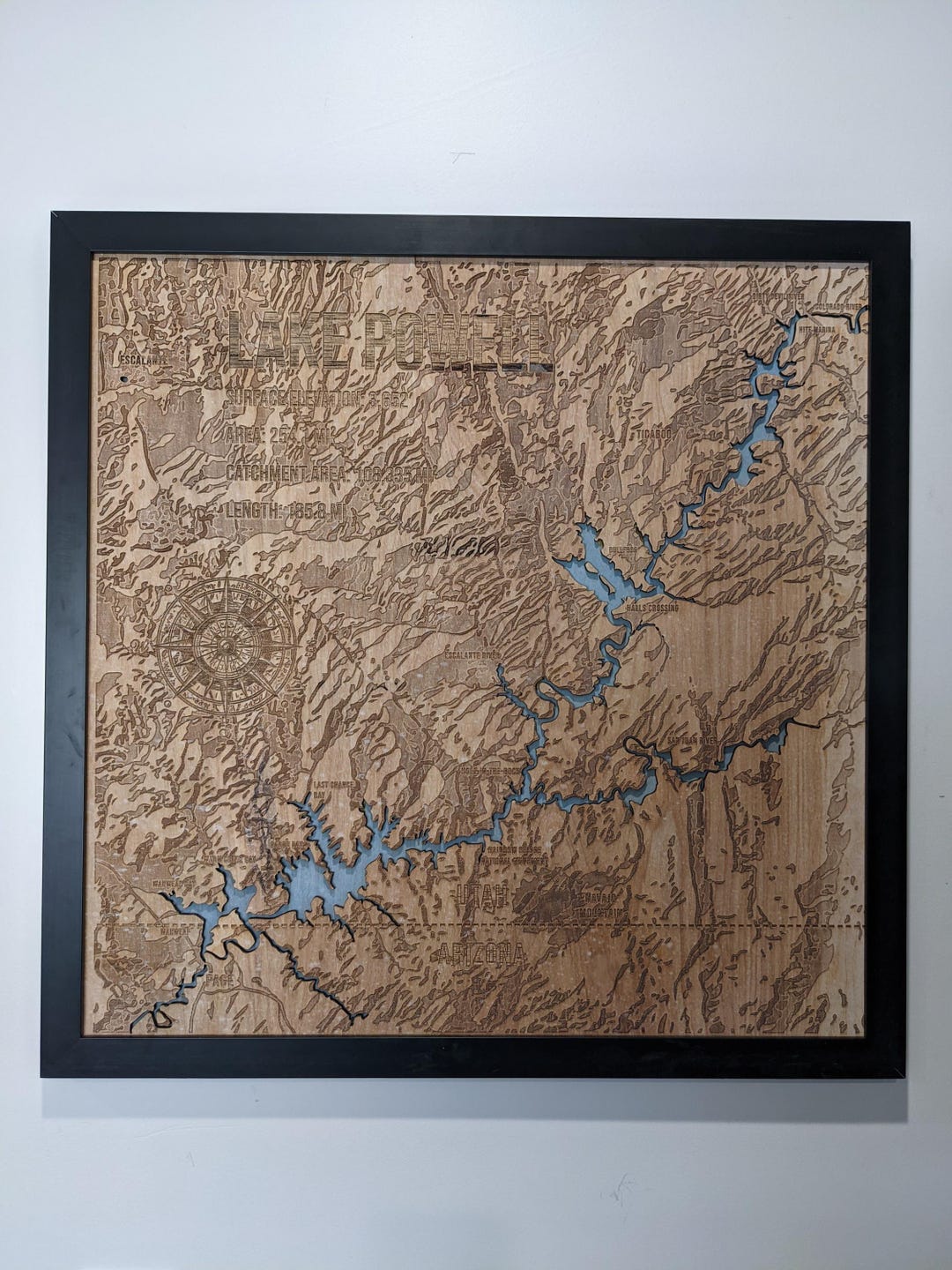 Lake Powell UT / AZ Vector File 3D, Laser Cut File, Svg, Eps, Pdf ...