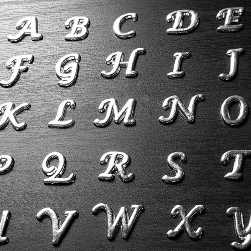 26 Initial Letter / DIY Alphabet A-Z Flower Leaves Charm | Etsy