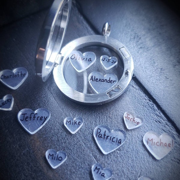Floating Heart Lockets - Etsy