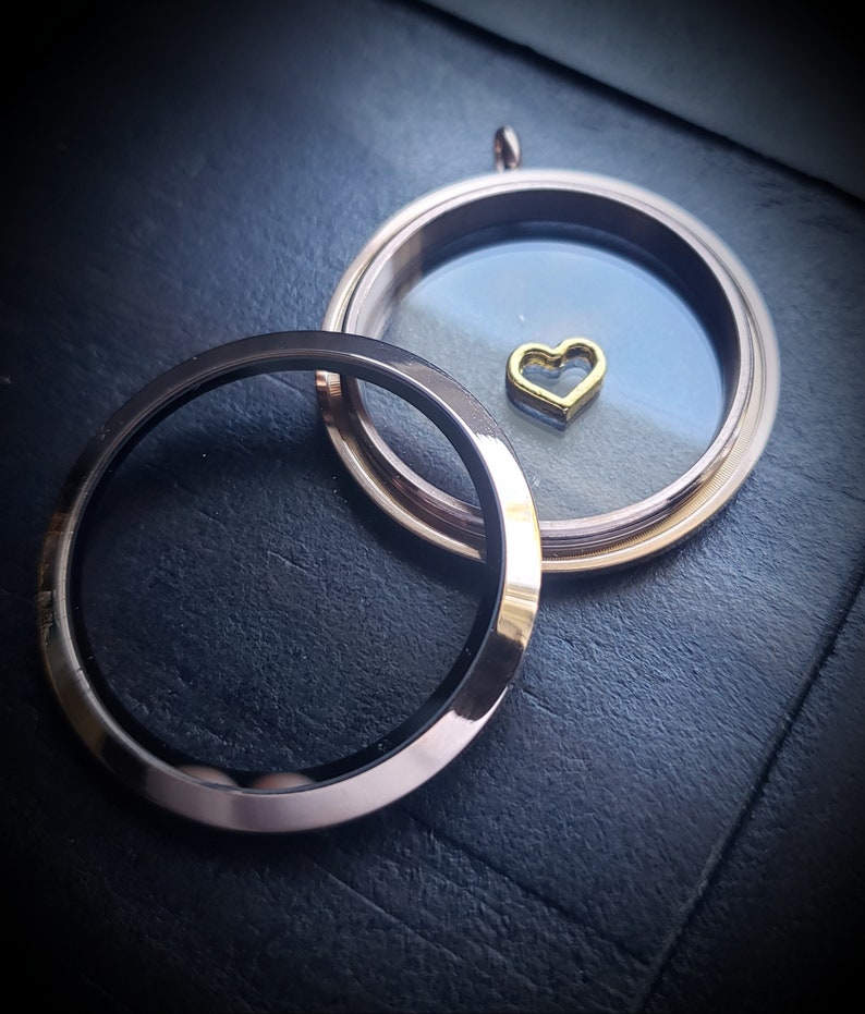 Extra Extra Large 38mm Rose Gold Floating Locket-plain Twist | Etsy