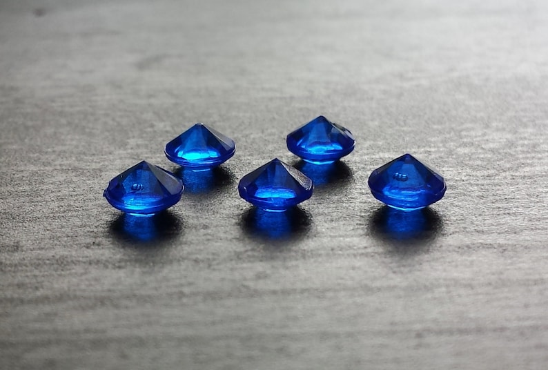 Set of 5 Royal Blue Crystal Floating Charms for Floating - Etsy