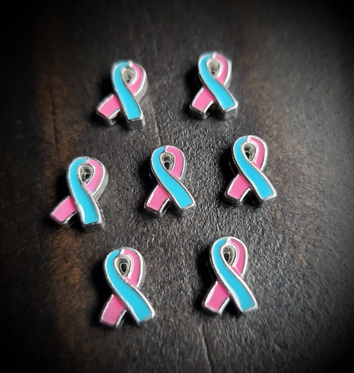 Pregnancy/infancy Loss Ribbon Floating Charm for Floating | Etsy