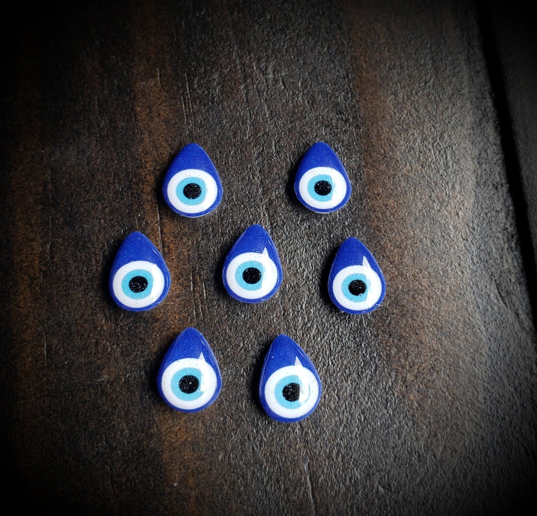 Evil Eye Floating Charm for Floating Lockets--1 Piece-9mmx7mm-flatback ...
