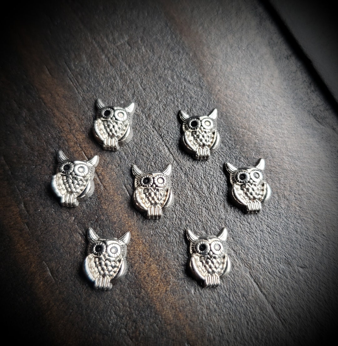 Horned Owl Floating Charm for Floating Lockets-1 Piece-8mmx9mm-tiny ...