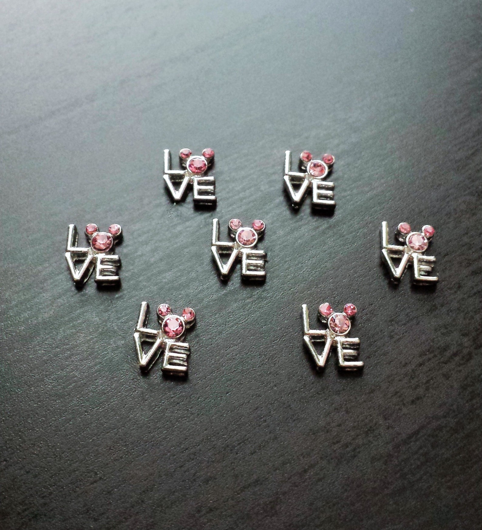 Love Floating Charm for Floating Lockets-mickey-mouse Charm-1 Piece ...