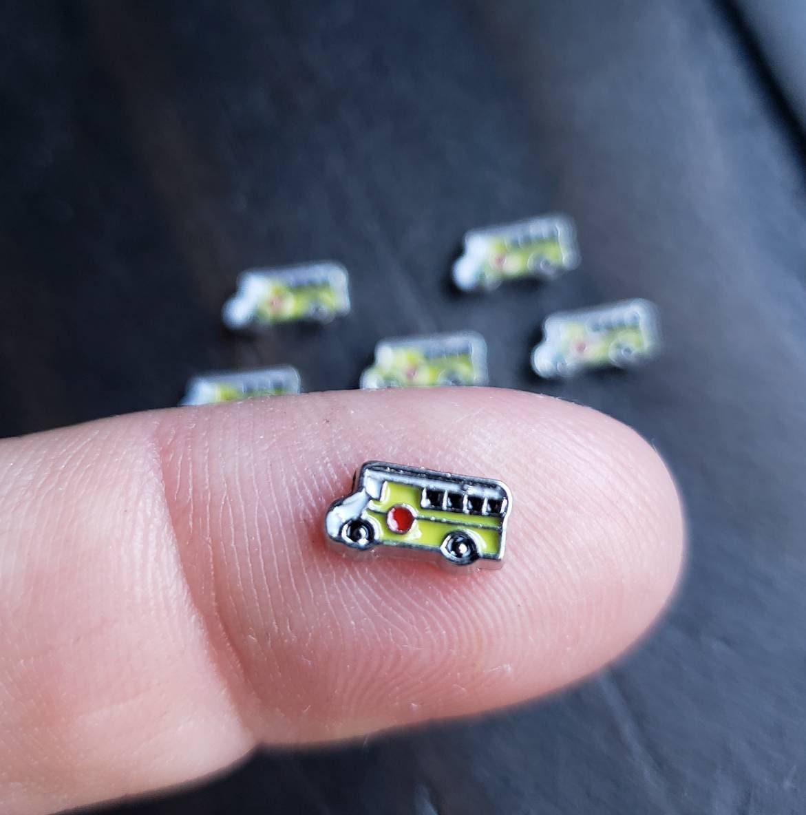 School Bus Floating Charm for Floating Lockets-teacher-bus - Etsy