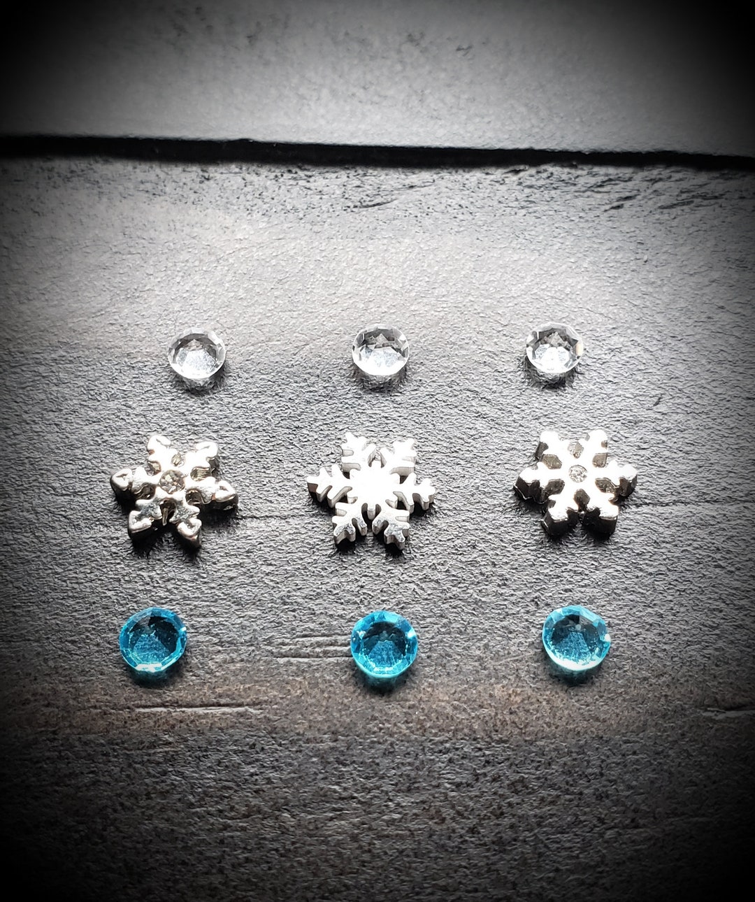 Snowflake Floating Charm Set for Floating Lockets-christmas Charms-9 ...