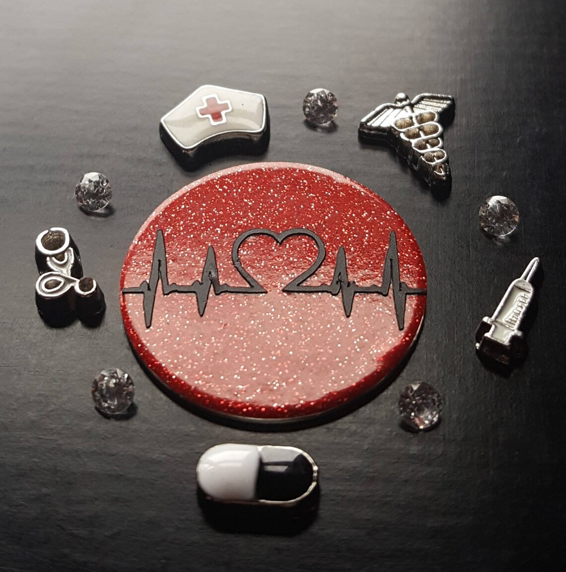 Nurse Floating Charm Set for Floating Lockets-11 Piece Set-rn - Etsy