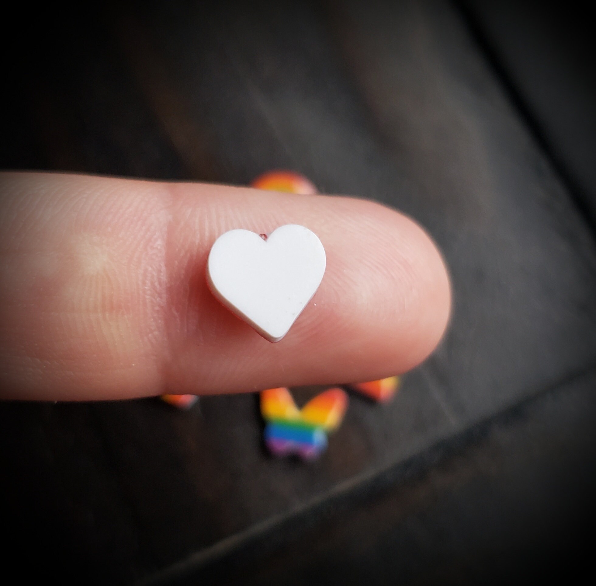 Rainbow Heart Floating Charm for Floating Lockets-1 - Etsy
