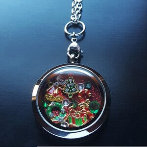 Christmas Floating Charm Set for Floating Lockets-14 Piece Set-gift ...
