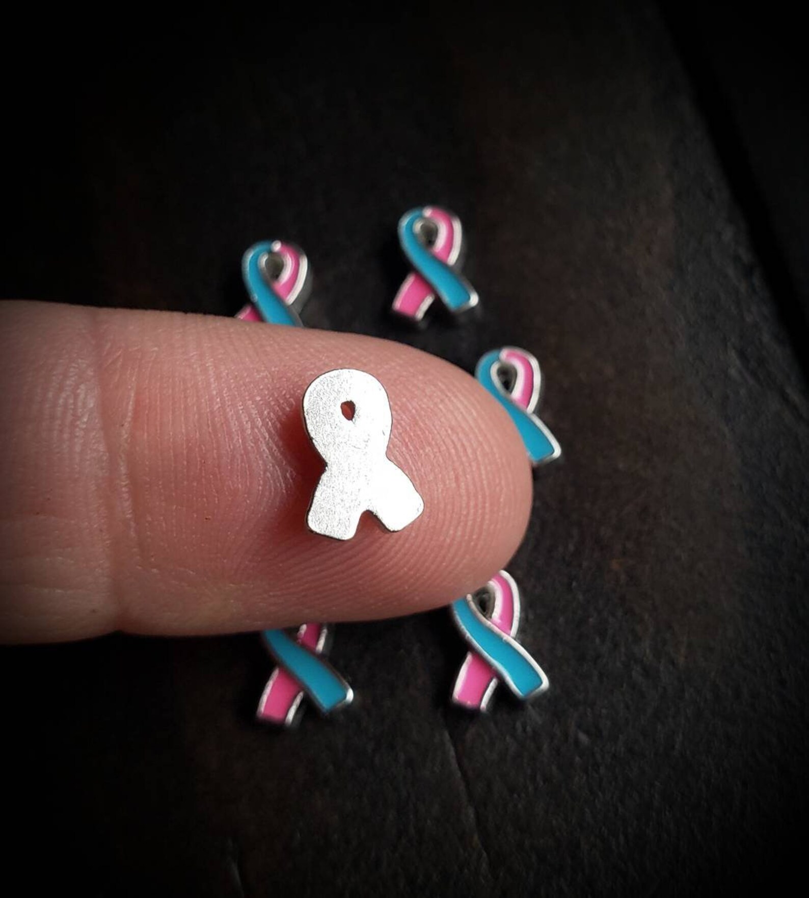 Pregnancy/infancy Loss Ribbon Floating Charm for Floating - Etsy