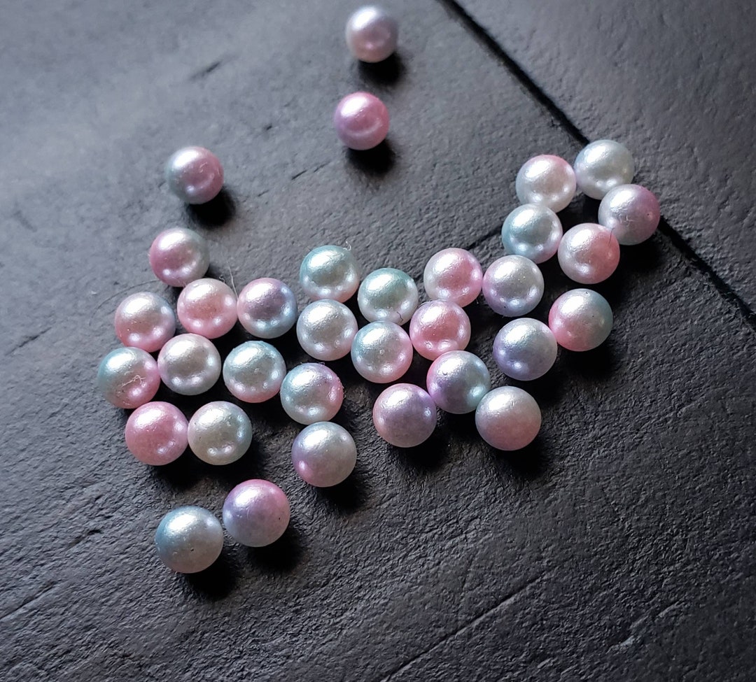 Pink Mermaid Multicolor Irridescent Mini Pearl for Floating Lockets-1 ...