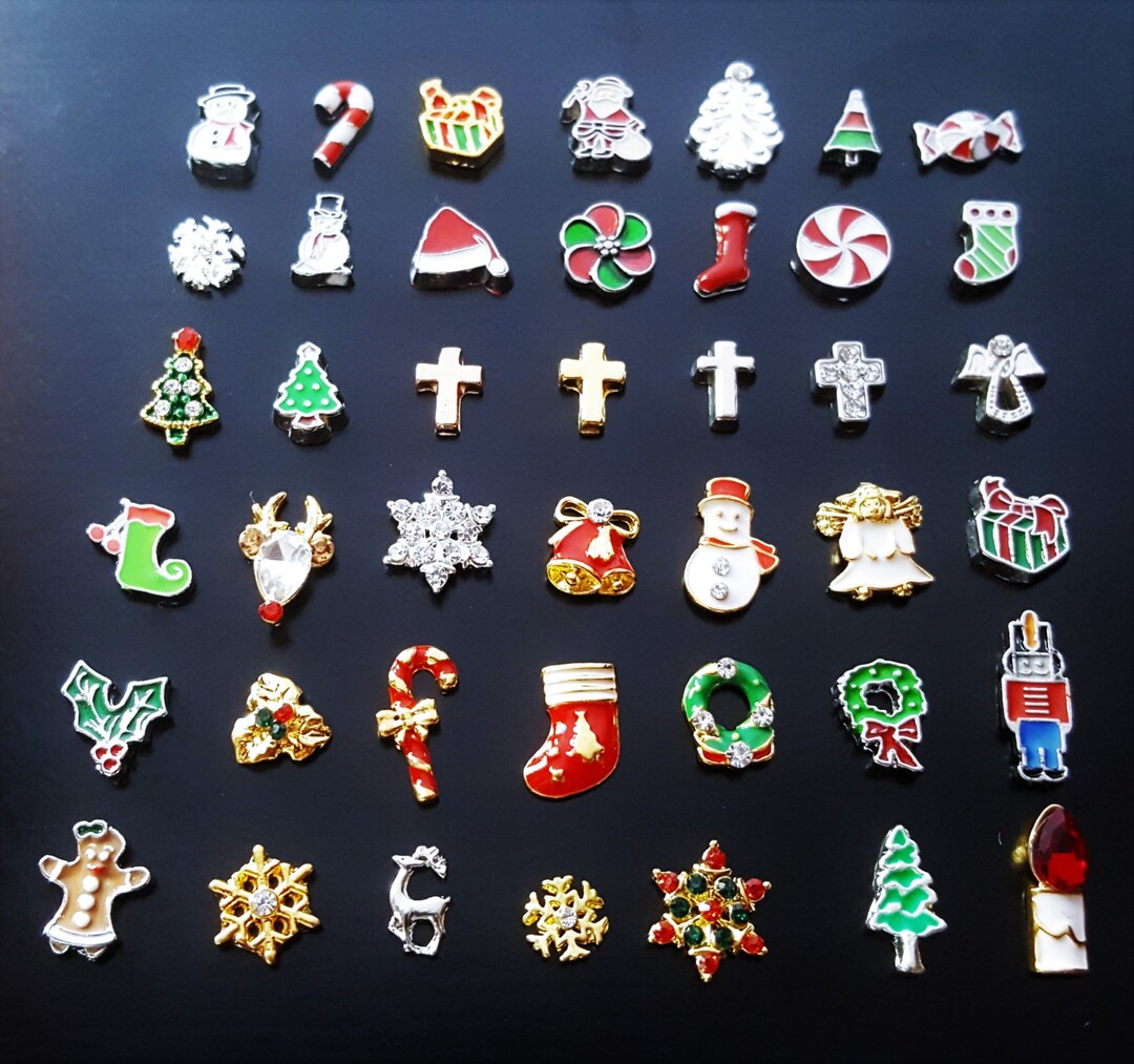 Holiday and Christmas Floating Charm for Floating Lockets-holiday Charm ...