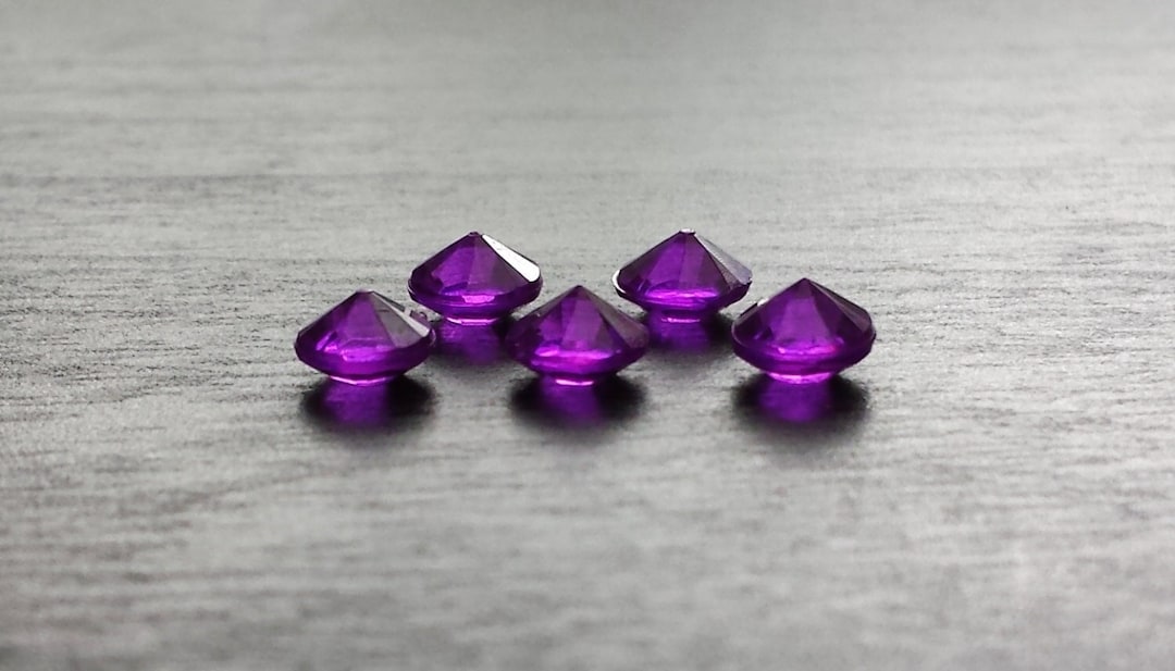 Set of 5 Purple Crystal Floating Charms for Floating Lockets-acrylic ...