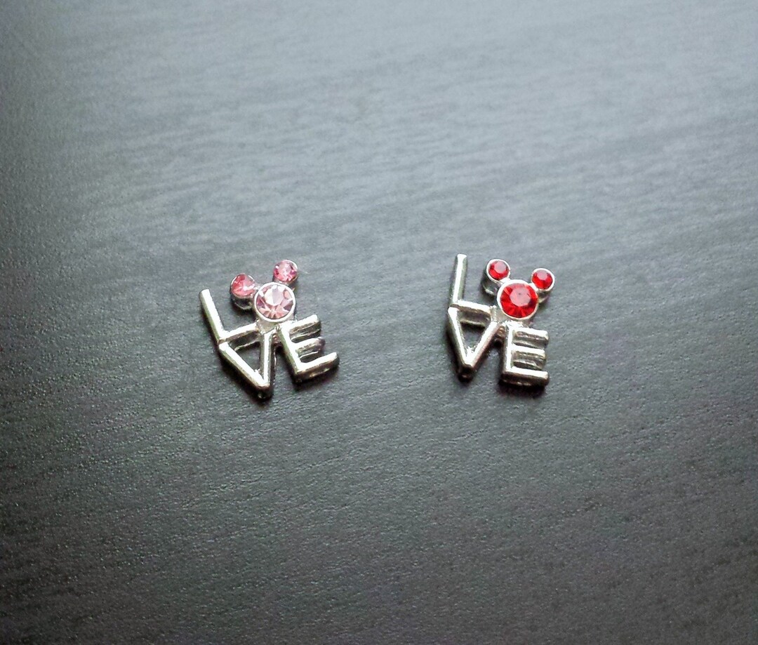 Love Floating Charm for Floating Lockets-mickey-mouse Charm-1 Piece ...