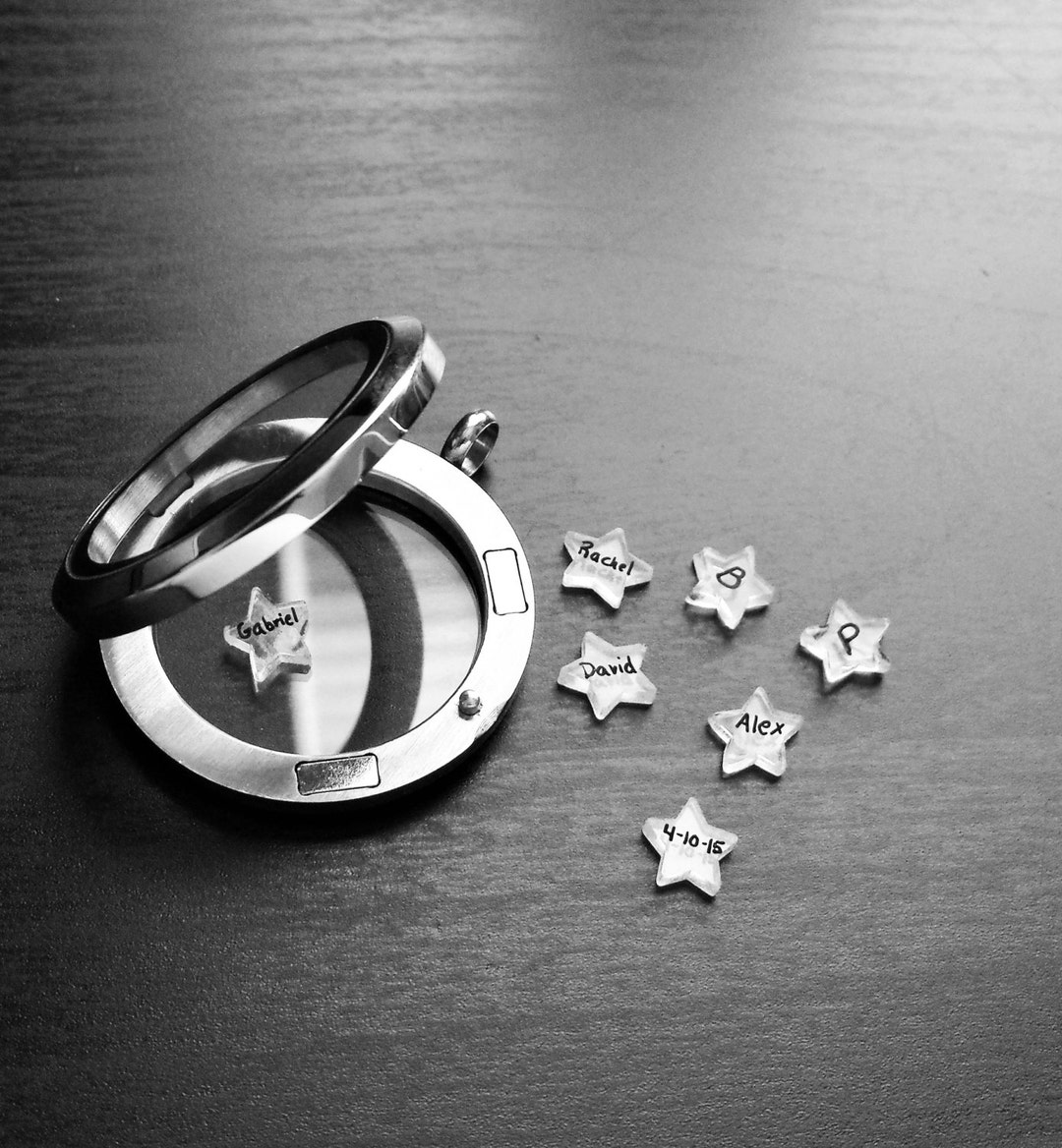 Personalized Star Floating Charm for Floating Lockets-add Name, Date ...