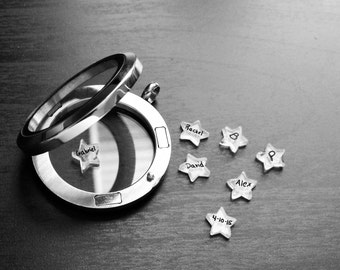 Personalized Floating Charm for Floating Lockets-1-piece-add Name, Date ...