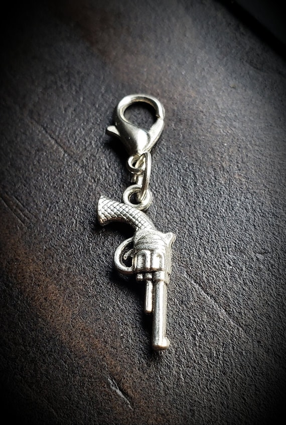 Gun Charm-pistol-revolver-police-law Enforcement Charm-gift | Etsy