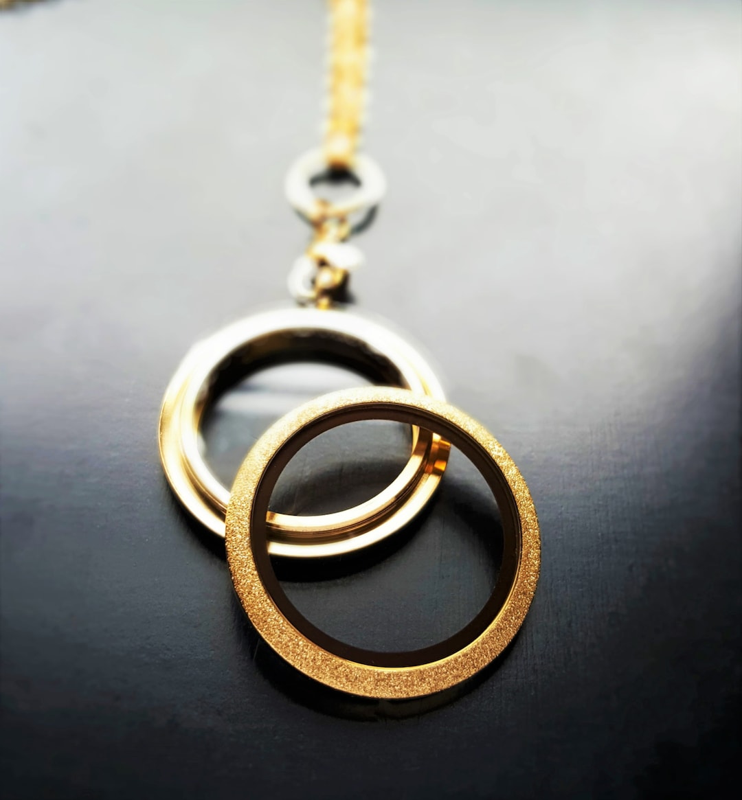 Large (30mm) Gold Sparkle Floating Locket-twist/ Glitter Face-stainless ...