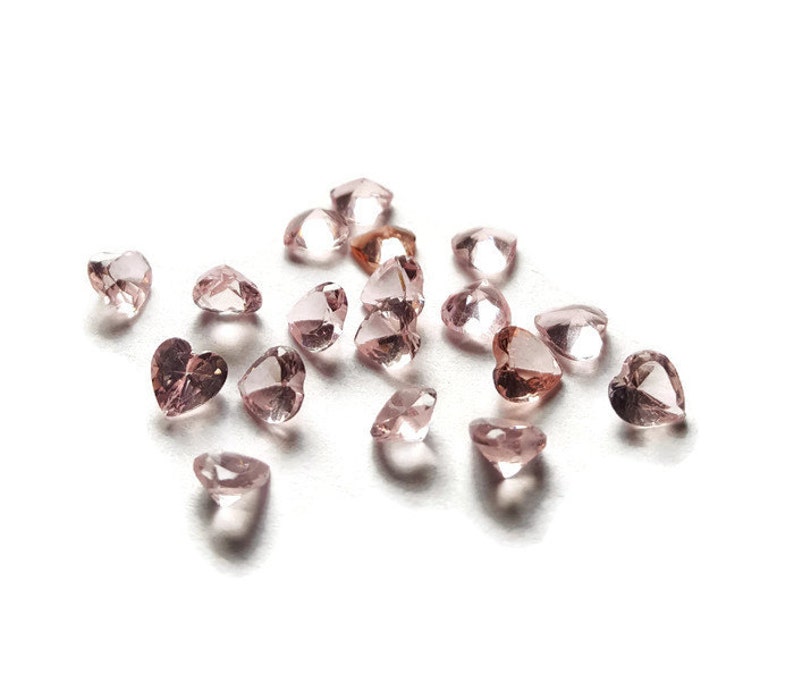 October Rose Birthstone Heart Floating Charm for Floating - Etsy