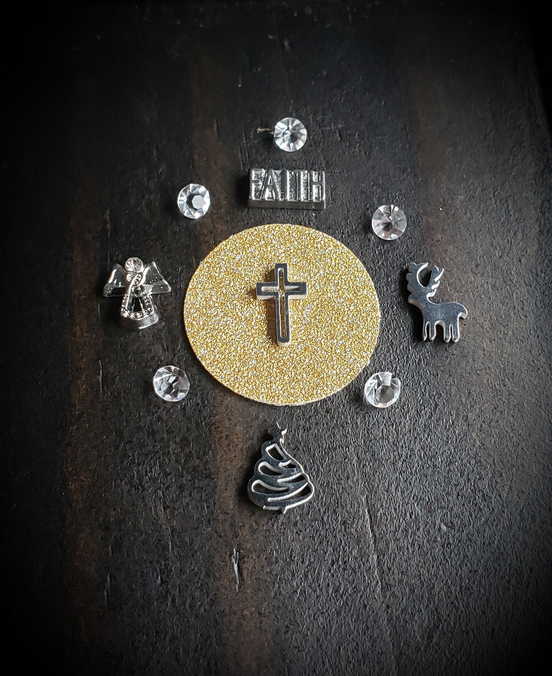 Christmas Floating Charm Set for Floating Lockets-11 Piece Set-holiday ...