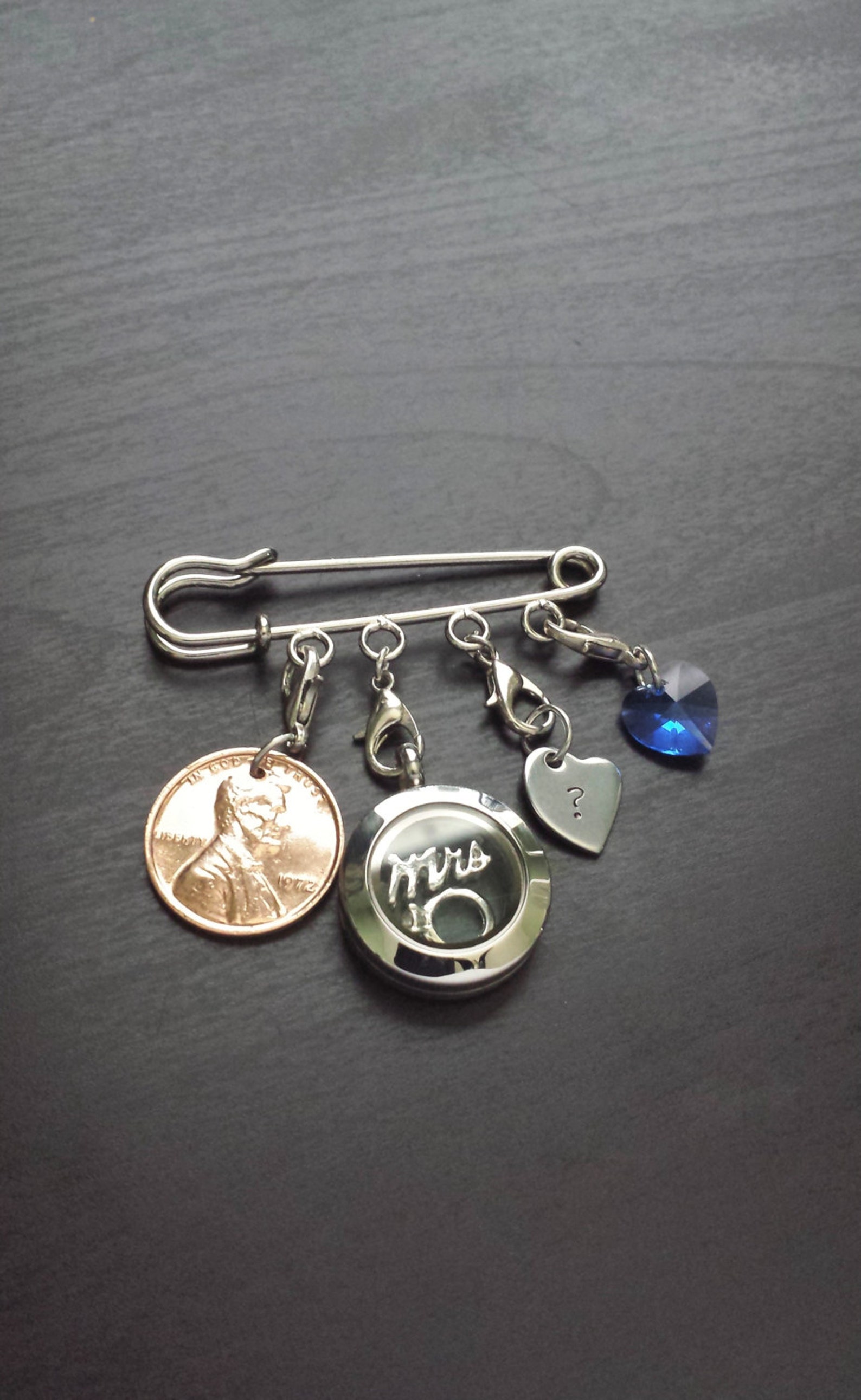 Wedding Tradition Pin-something Old Something New Something - Etsy