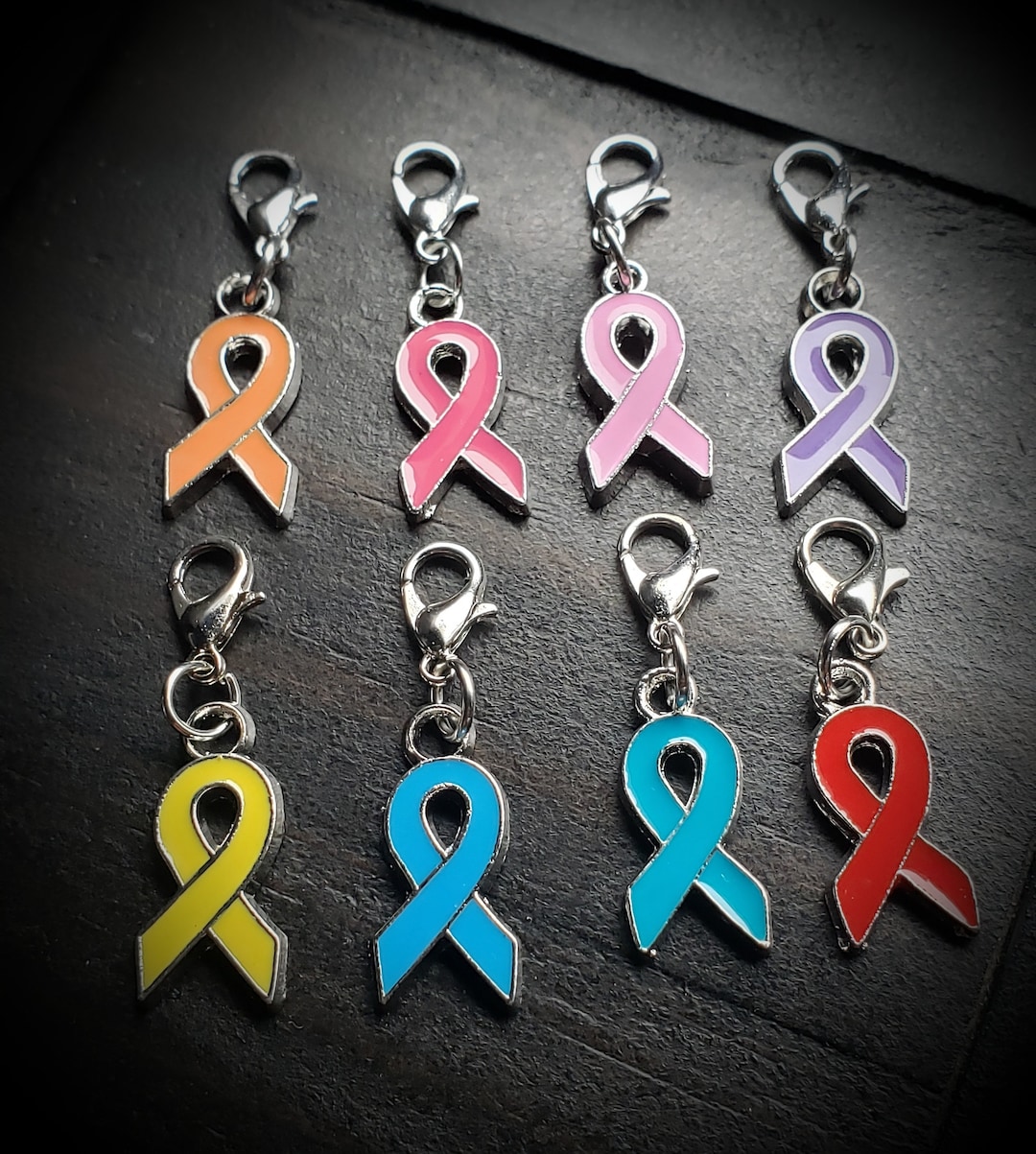 Cancer Ribbon Charm-cancer Awareness-survivor Charm-1 Piece-gift Idea ...