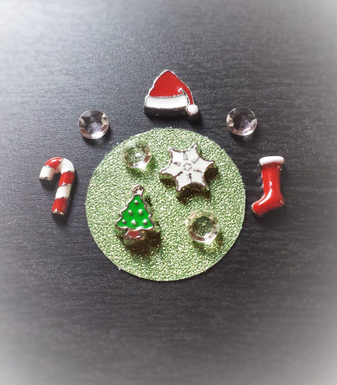 Christmas Floating Charm Set for Floating Lockets-10-piece Set-includes ...