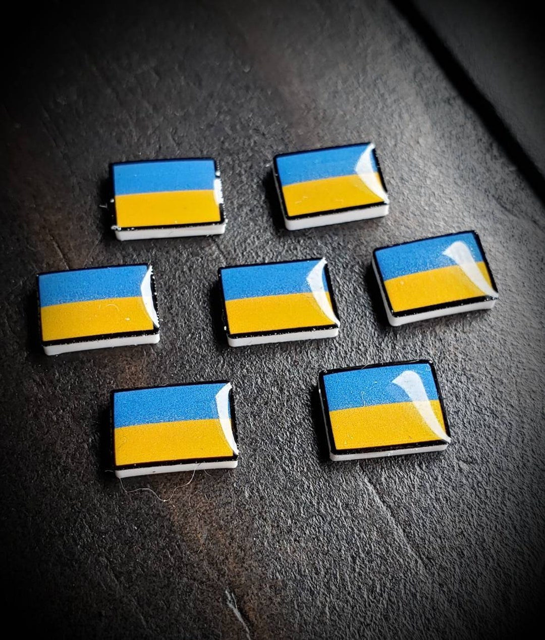 Ukrainian Flag Floating Charm for Floating Lockets-1 Piece-7mmx10mm ...