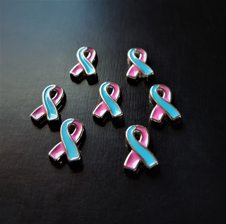 Pregnancy/Infancy Loss Ribbon Floating Charm for Floating | Etsy