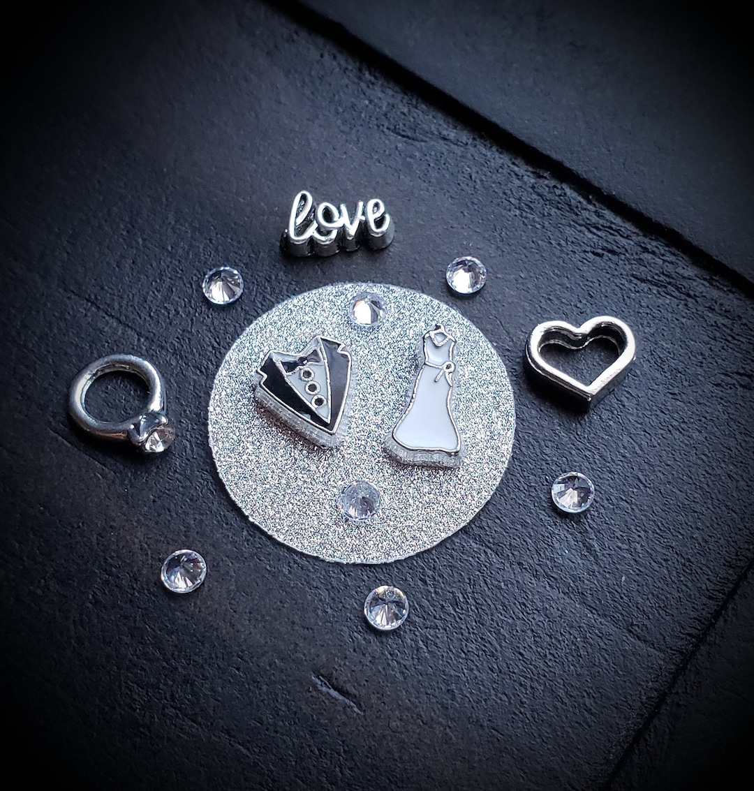 Wedding Floating Charm Set: Bride Gift, Bridal Shower Present - Etsy